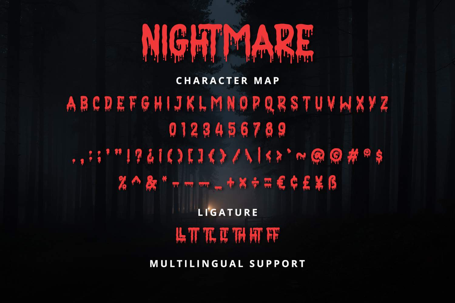 Nightmare - Horror Display Font - Alpaprana Studio