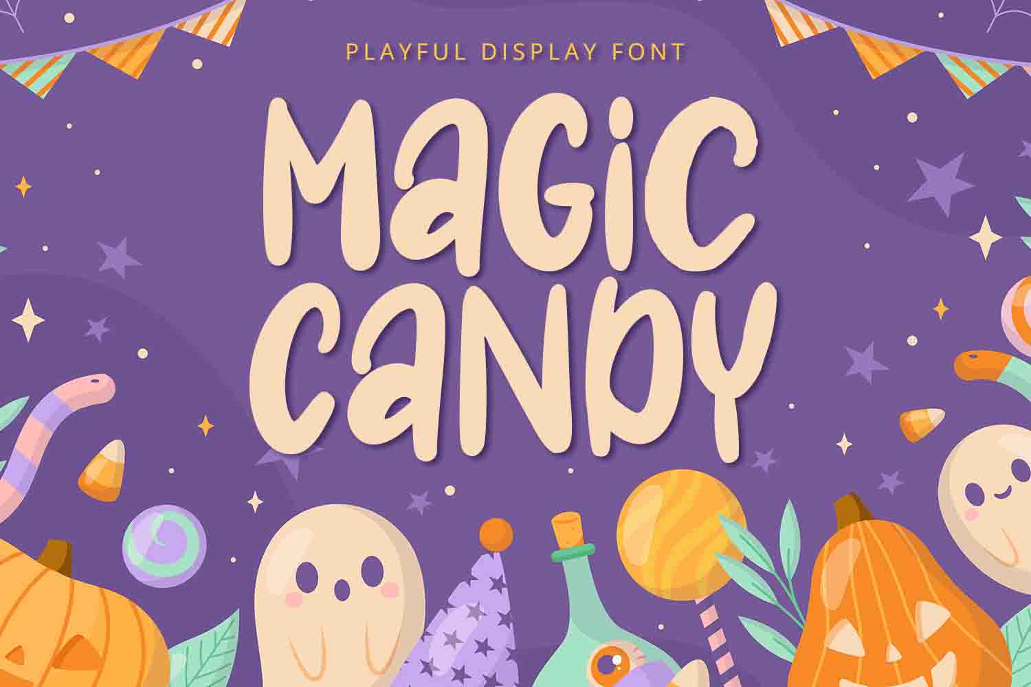 Magic Candy - Playful Display Font - Alpaprana Studio