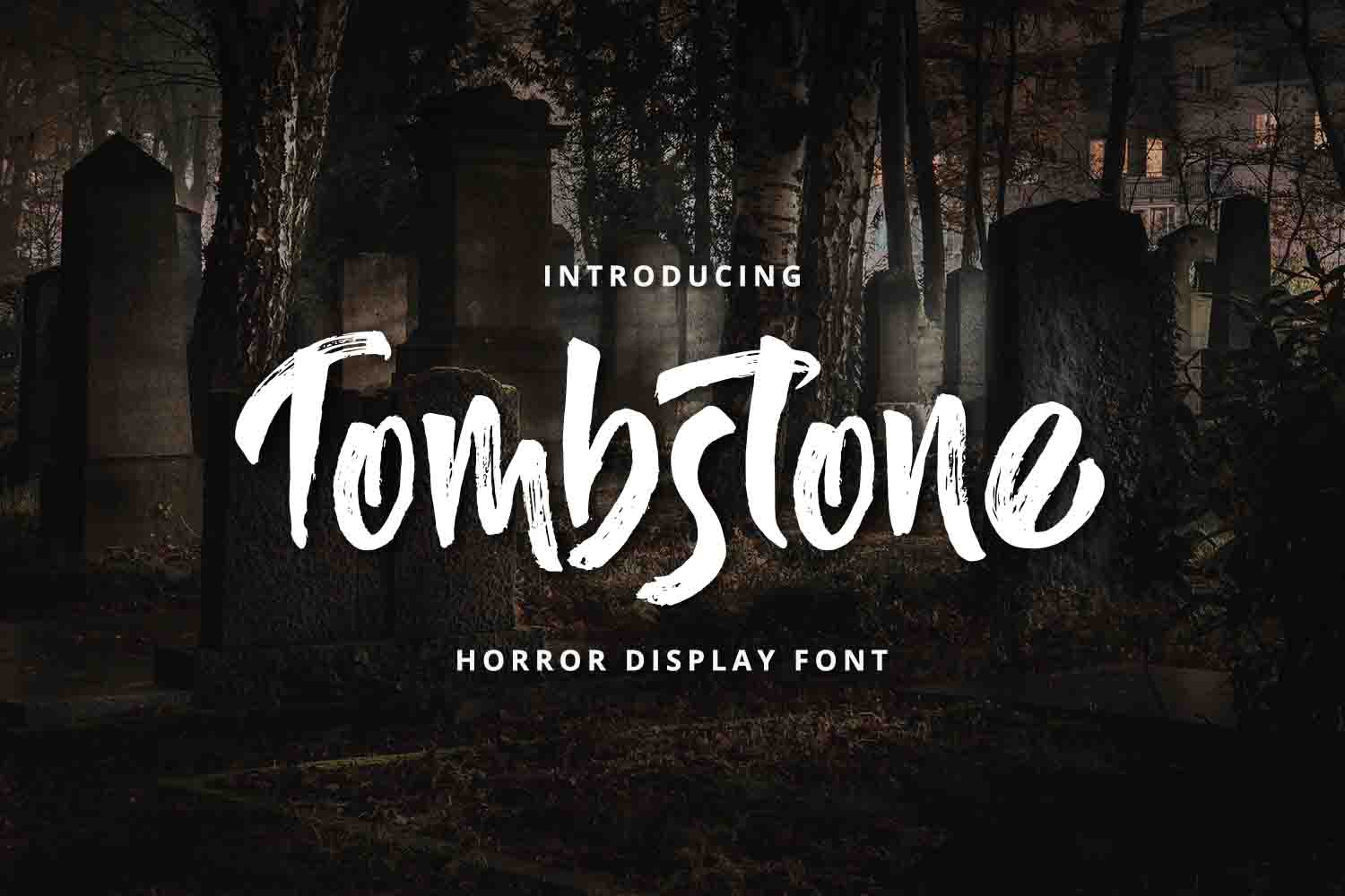 Tombstone - Horror Display Font - Alpaprana Studio