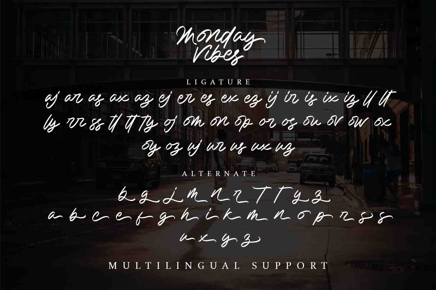 Monday Vibes - Modern Script Font - Alpaprana Studio