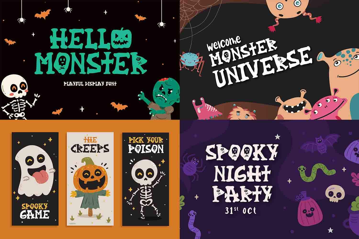 Spooky Bundle | 17 Halloween Fonts - Alpaprana Studio