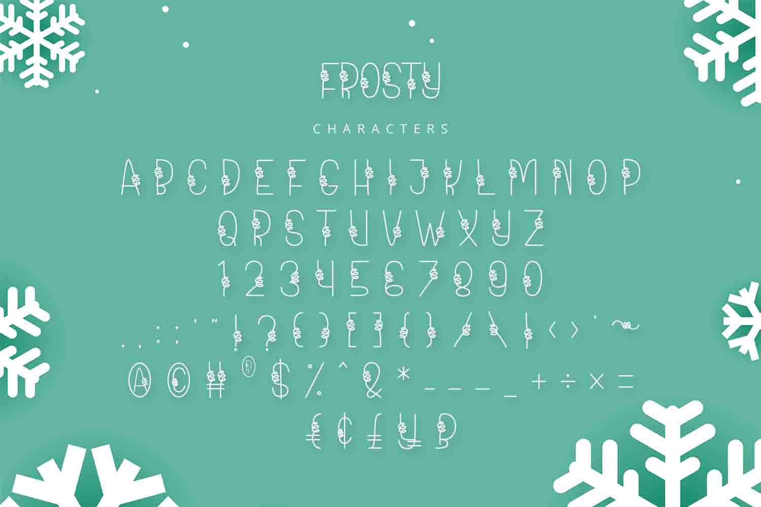 Frosty - Playful Display Font - Alpaprana Studio
