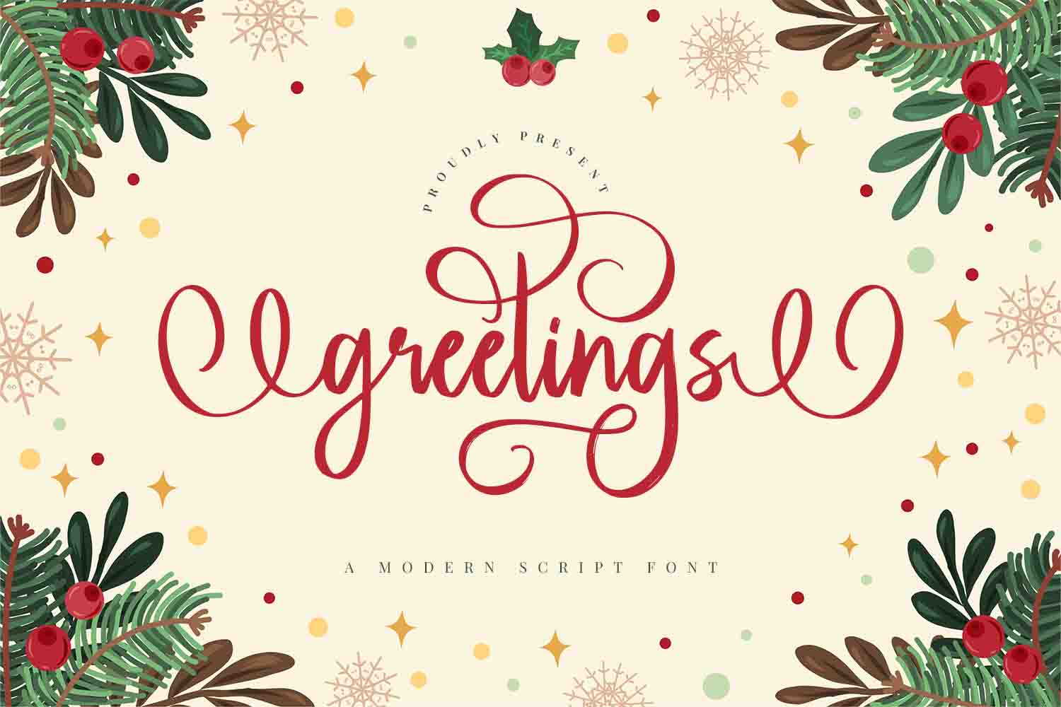 Greetings - Modern Script Font - Alpaprana Studio