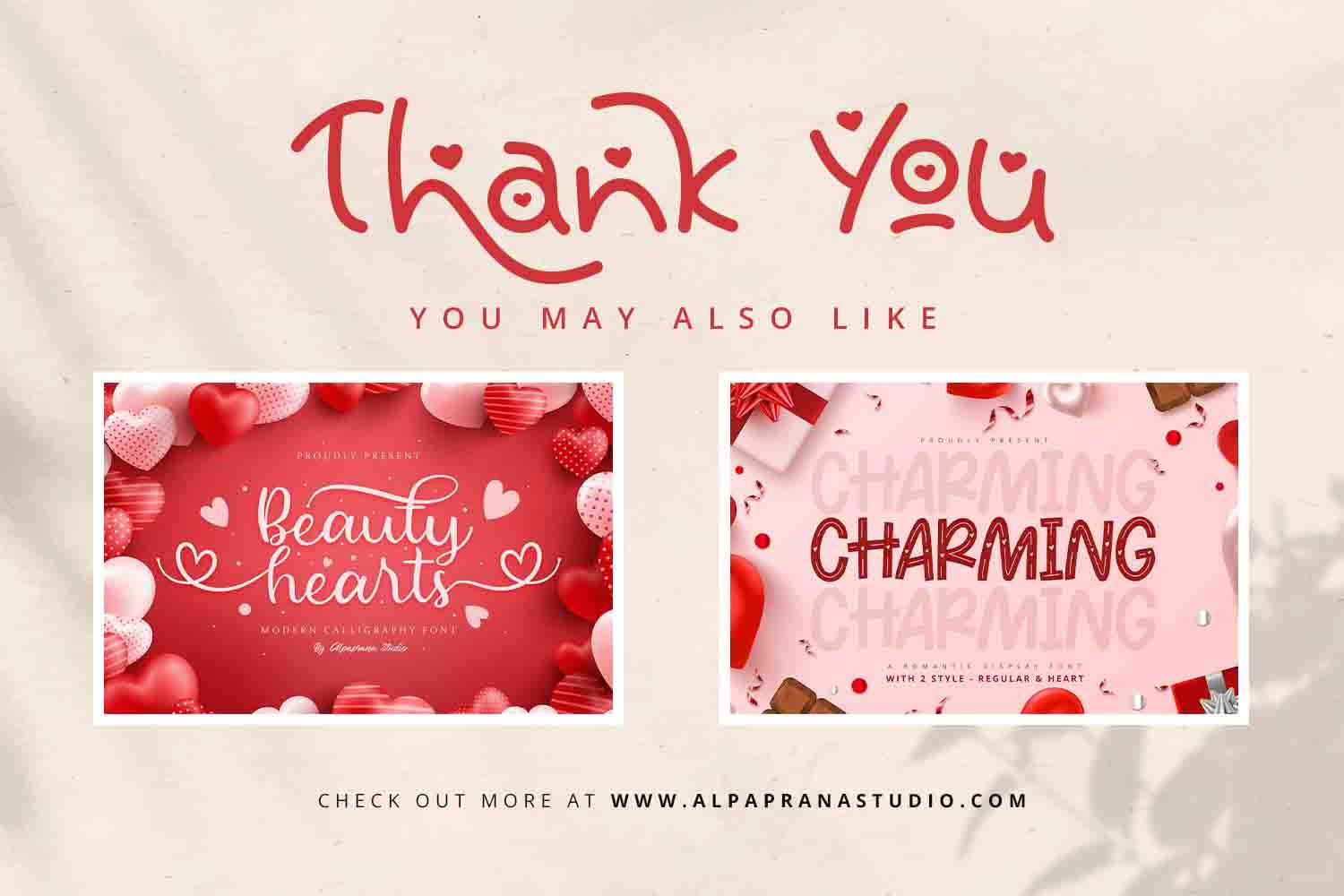 Presents - Romantic Display Font - Alpaprana Studio