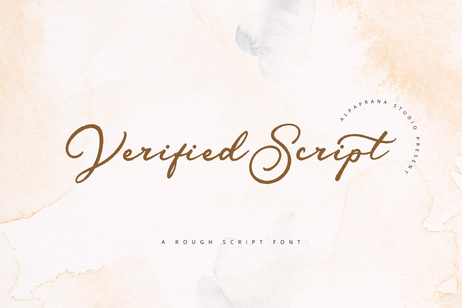 Verified Script - Rough Script Font - Alpaprana Studio