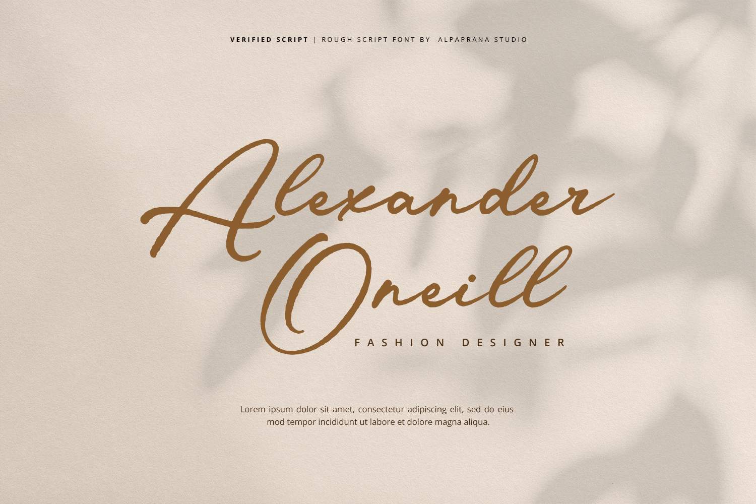 Verified Script - Rough Script Font - Alpaprana Studio