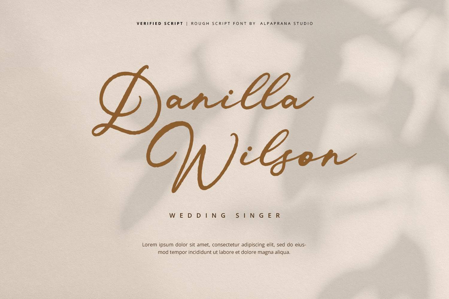 Verified Script - Rough Script Font - Alpaprana Studio