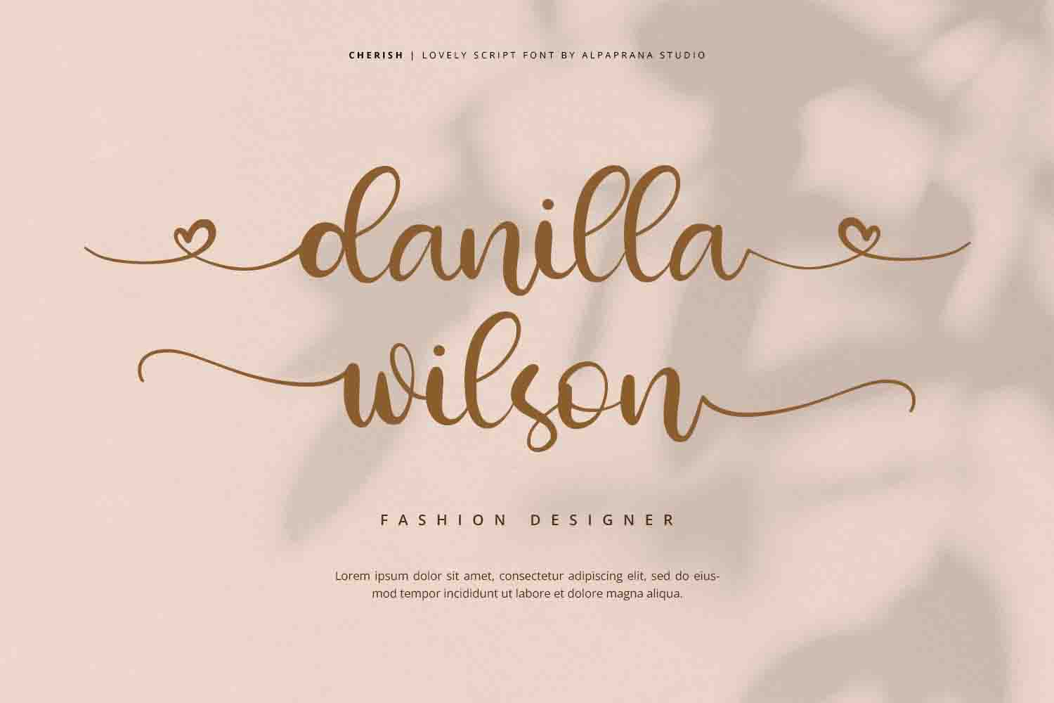 Cherish - Script Font - Alpaprana Studio