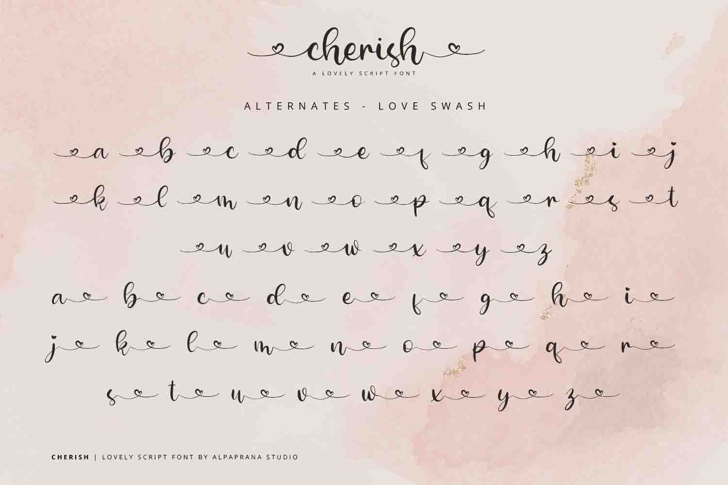 Cherish - Script Font - Alpaprana Studio