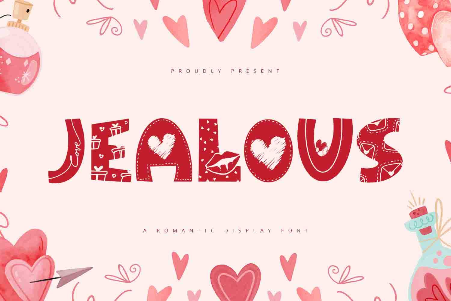 Jealous - Romantic Display Font - Alpaprana Studio