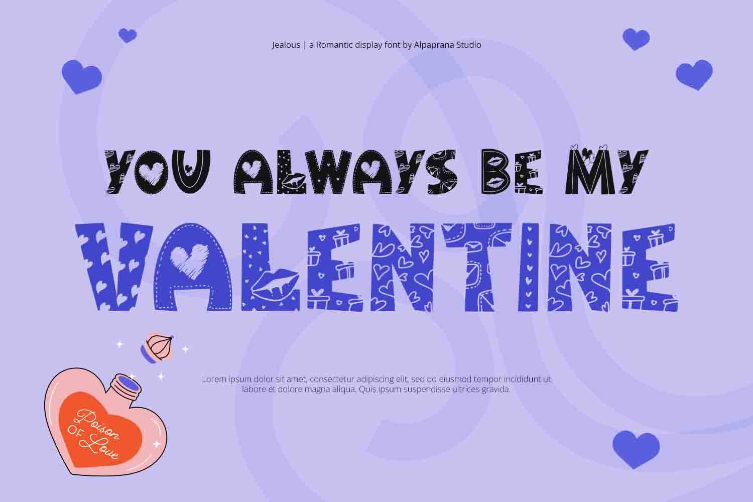 Jealous - Romantic Display Font - Alpaprana Studio