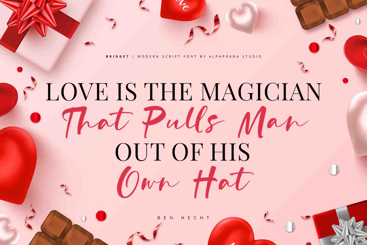 Bridget - Modern Script Font - Alpaprana Studio