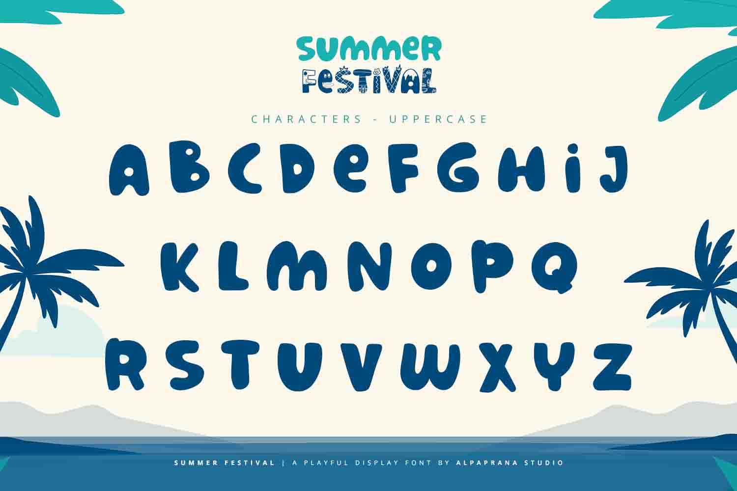 Summer Festival - Playful Display Font - Alpaprana Studio