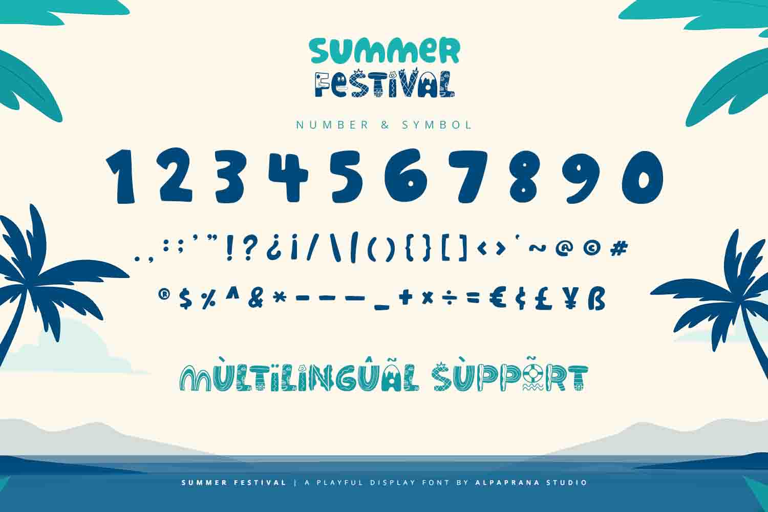Summer Festival - Playful Display Font - Alpaprana Studio
