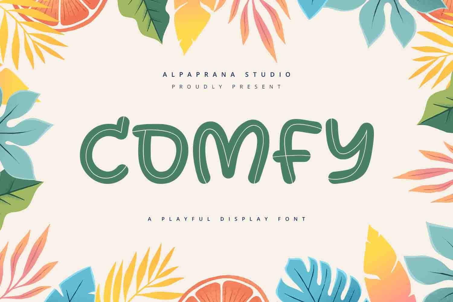 Comfy - Playful Display Font - Alpaprana Studio
