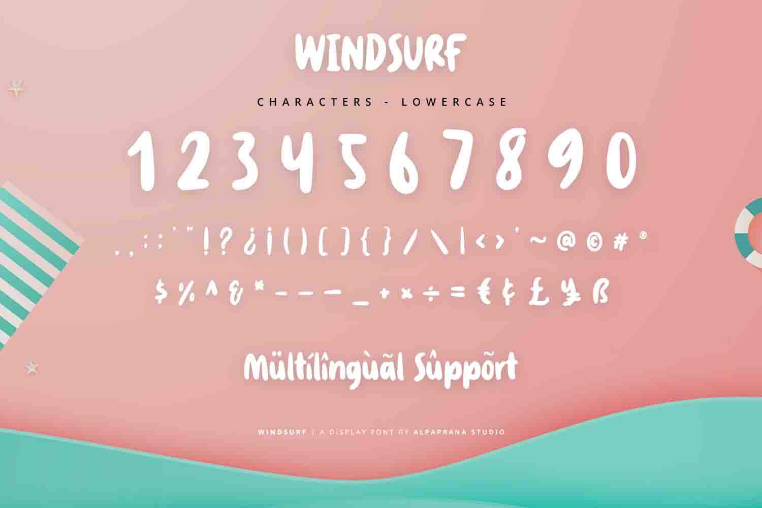Windsurf - Playful Display Font - Alpaprana Studio
