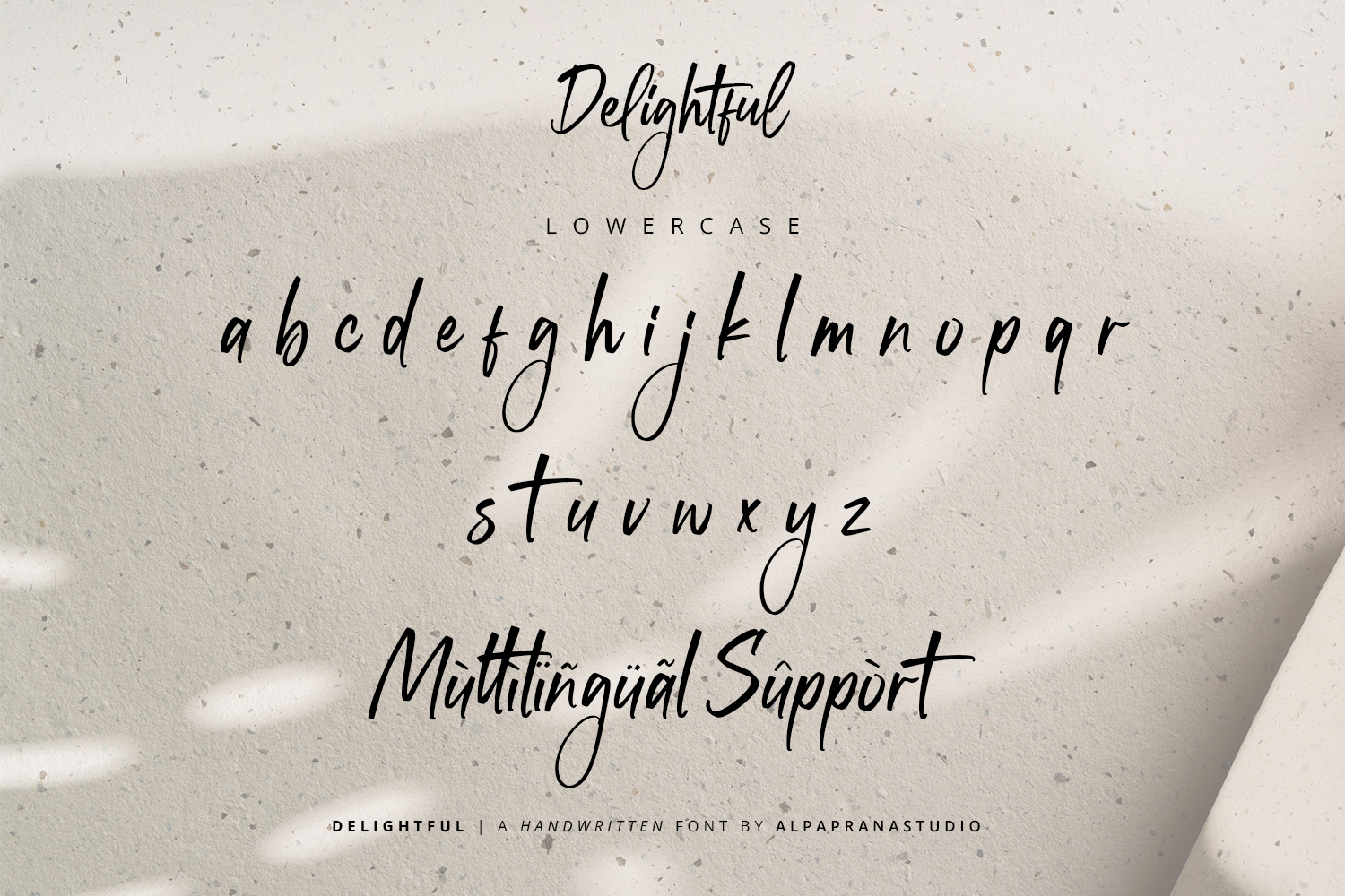 Delightful - Handwritten Font - Alpaprana Studio