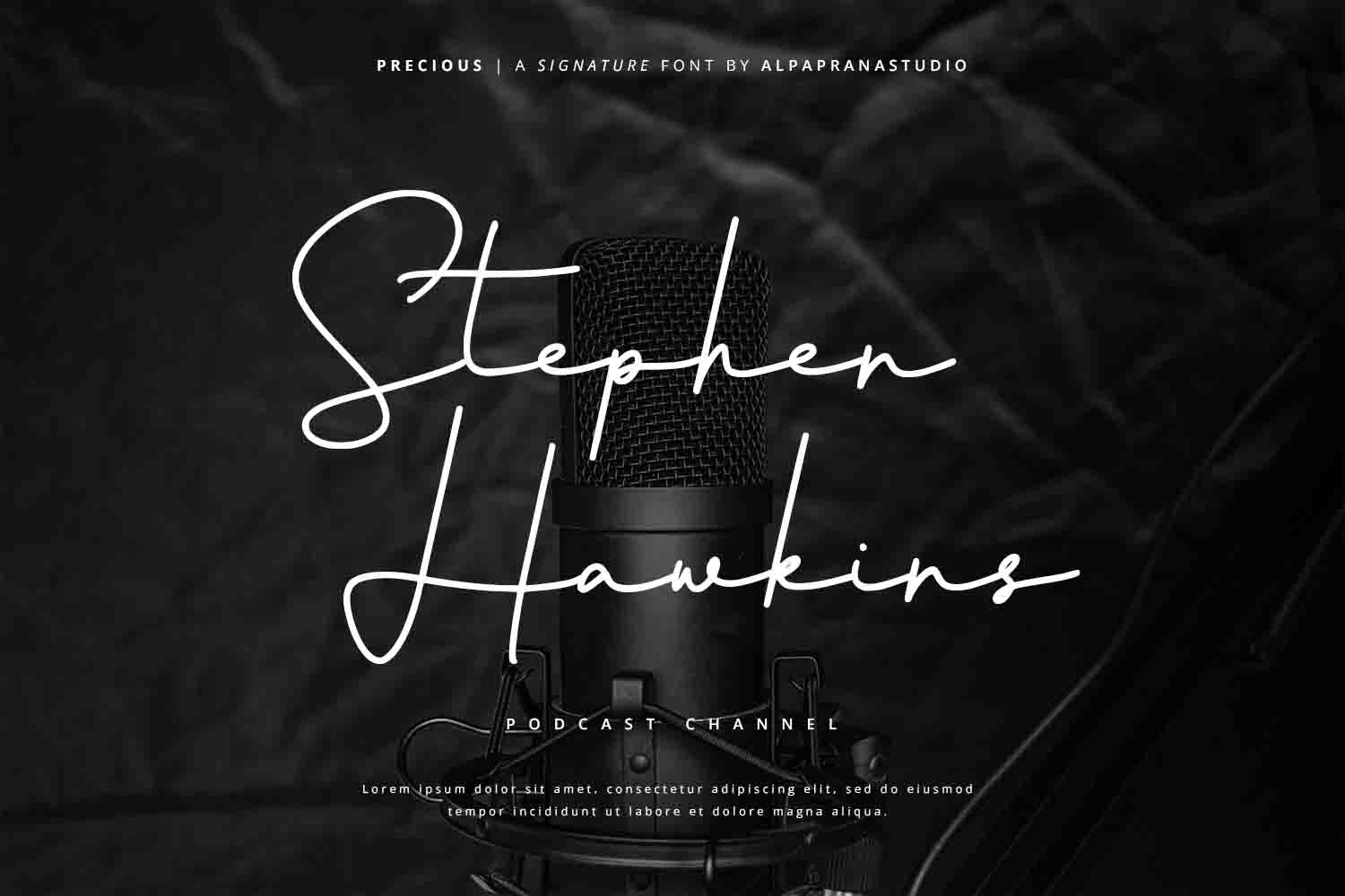 Precious - Signature Font - Alpaprana Studio