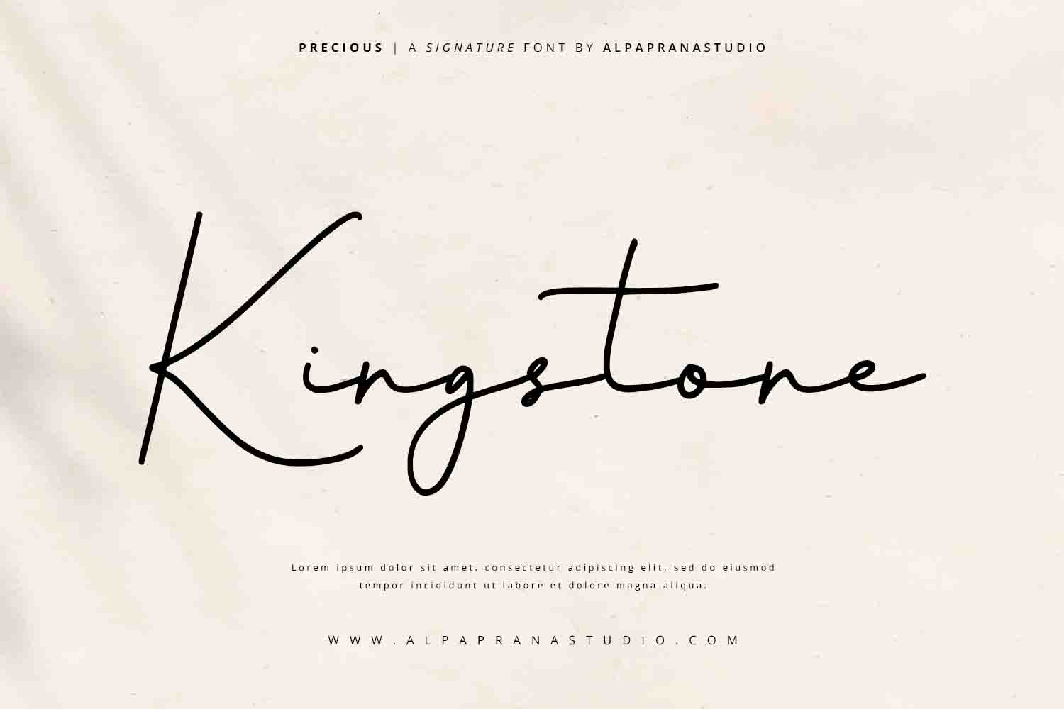Precious - Signature Font - Alpaprana Studio