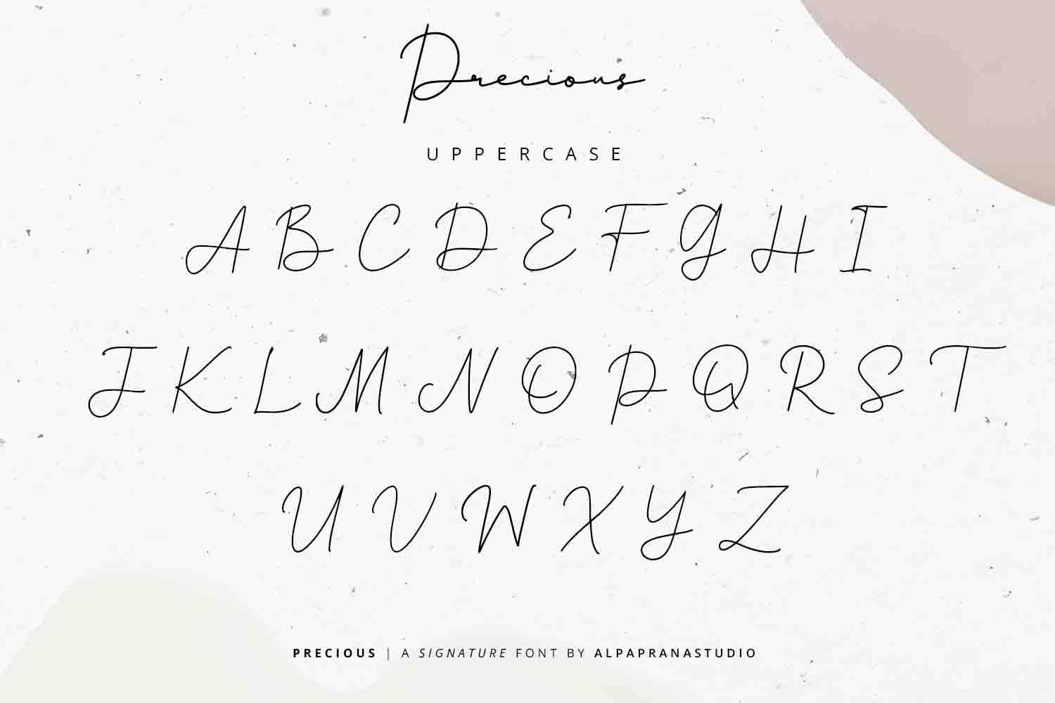 Precious - Signature Font - Alpaprana Studio