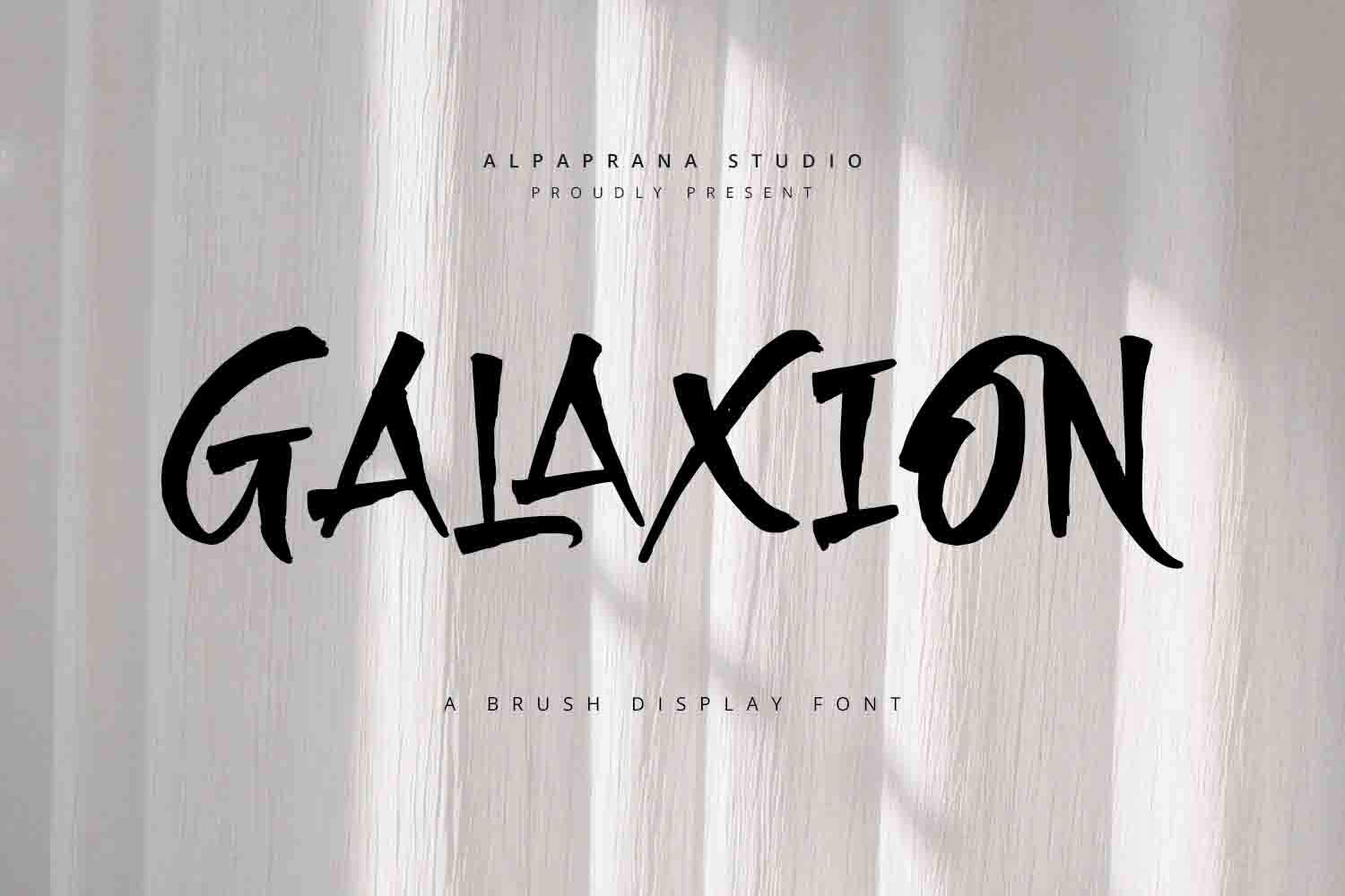 Galaxion - Brush Font - Alpaprana Studio