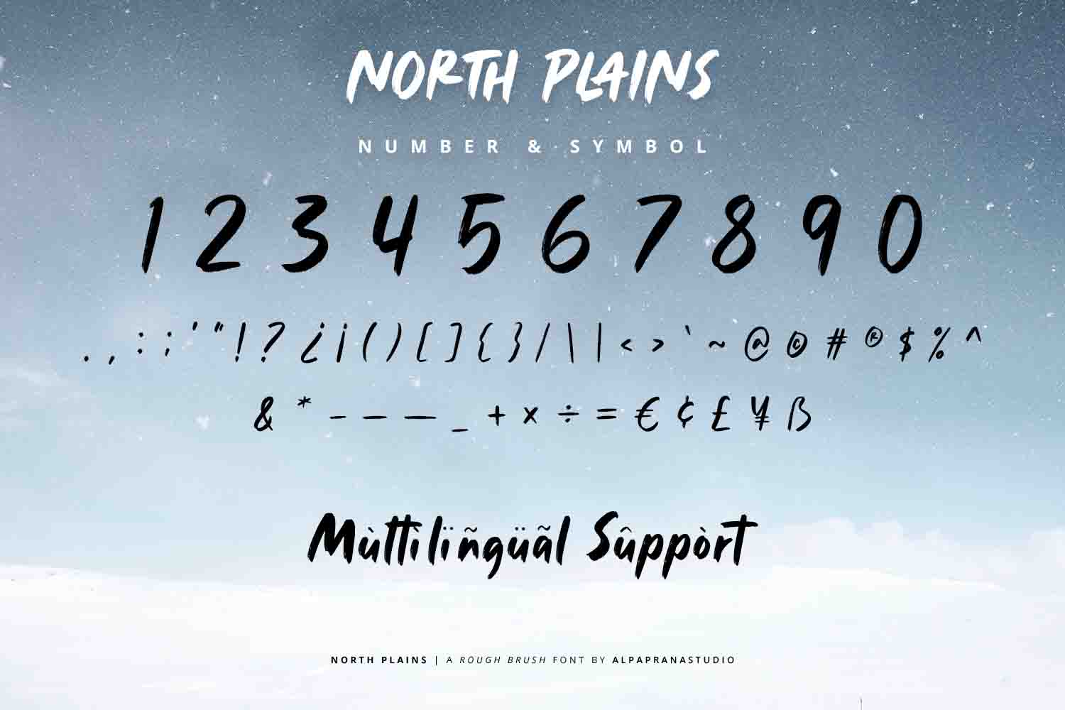 North Plains - Rough Brush Font - Alpaprana Studio