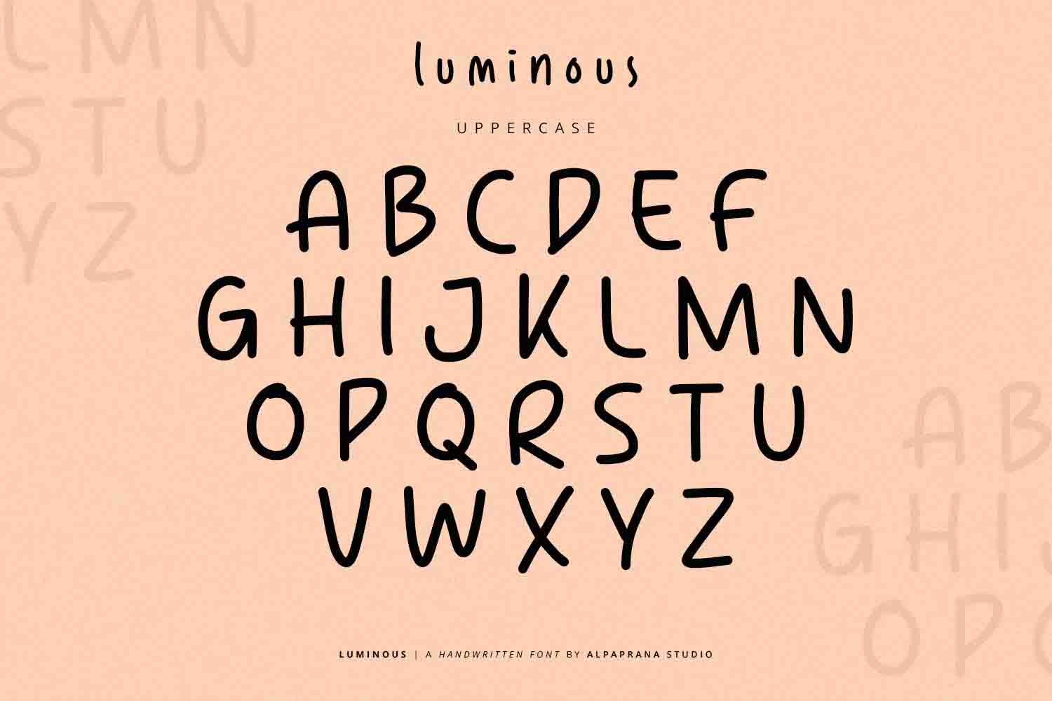 Luminous - Handwritten Font - Alpaprana Studio