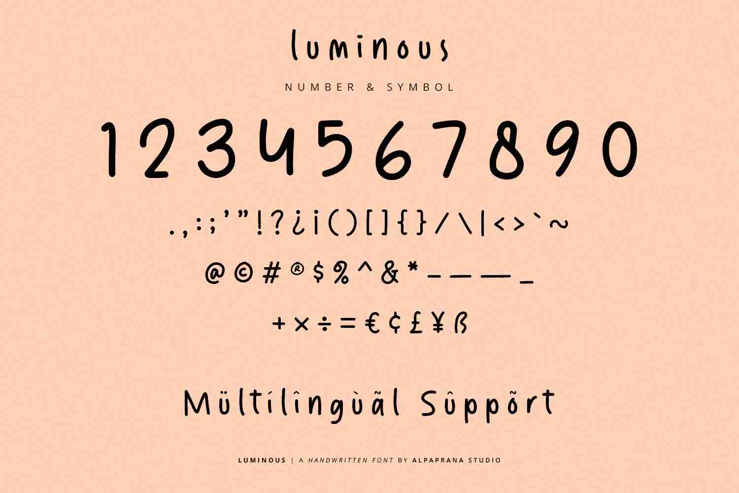 Luminous - Handwritten Font - Alpaprana Studio