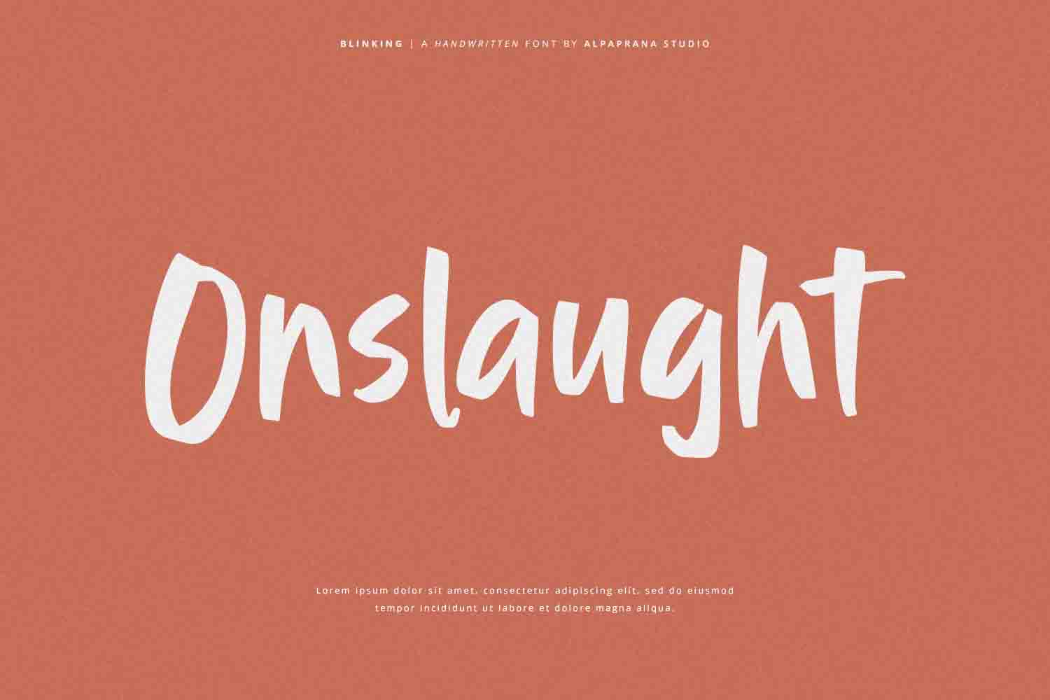 Blinking - Handwritten Font - Alpaprana Studio