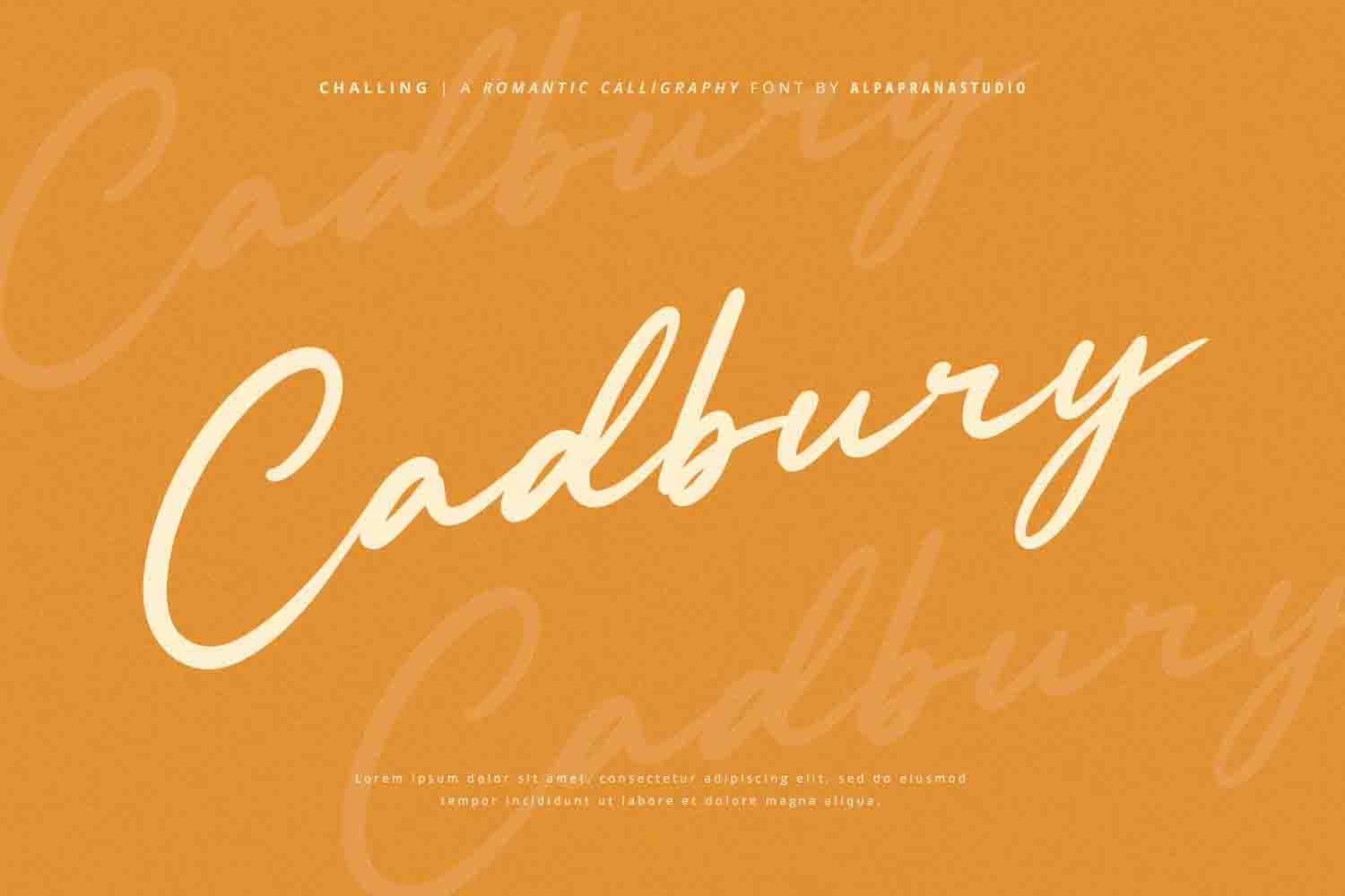 Challing - Romantic Calligraphy Font - Alpaprana Studio