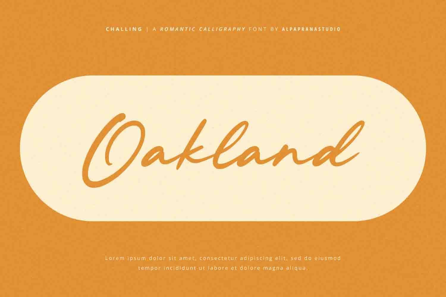 Challing - Romantic Calligraphy Font - Alpaprana Studio