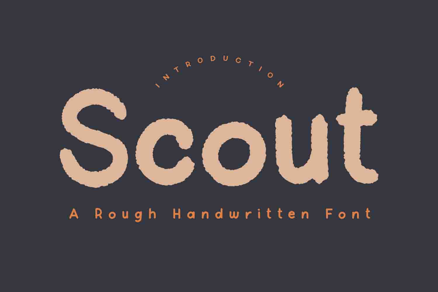 Scout - Rough Handwritten Font - Alpaprana Studio