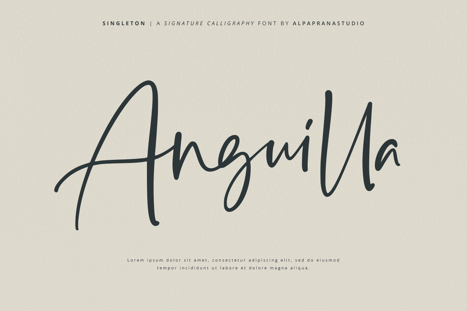 Singleton - Signature Font - Alpaprana Studio