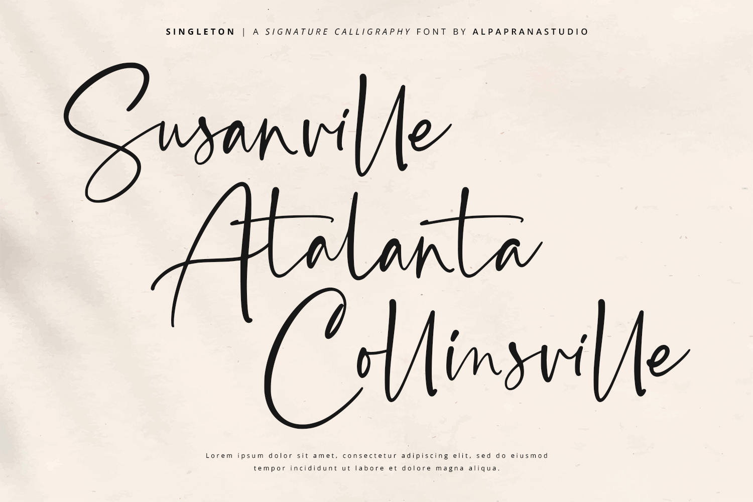 Singleton - Signature Font - Alpaprana Studio
