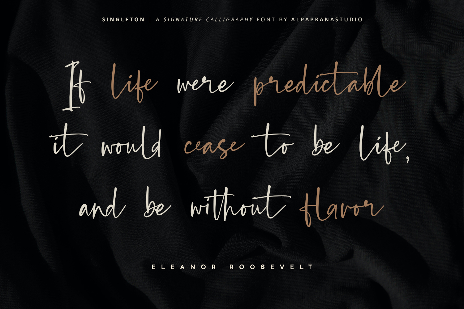 Singleton - Signature Font - Alpaprana Studio