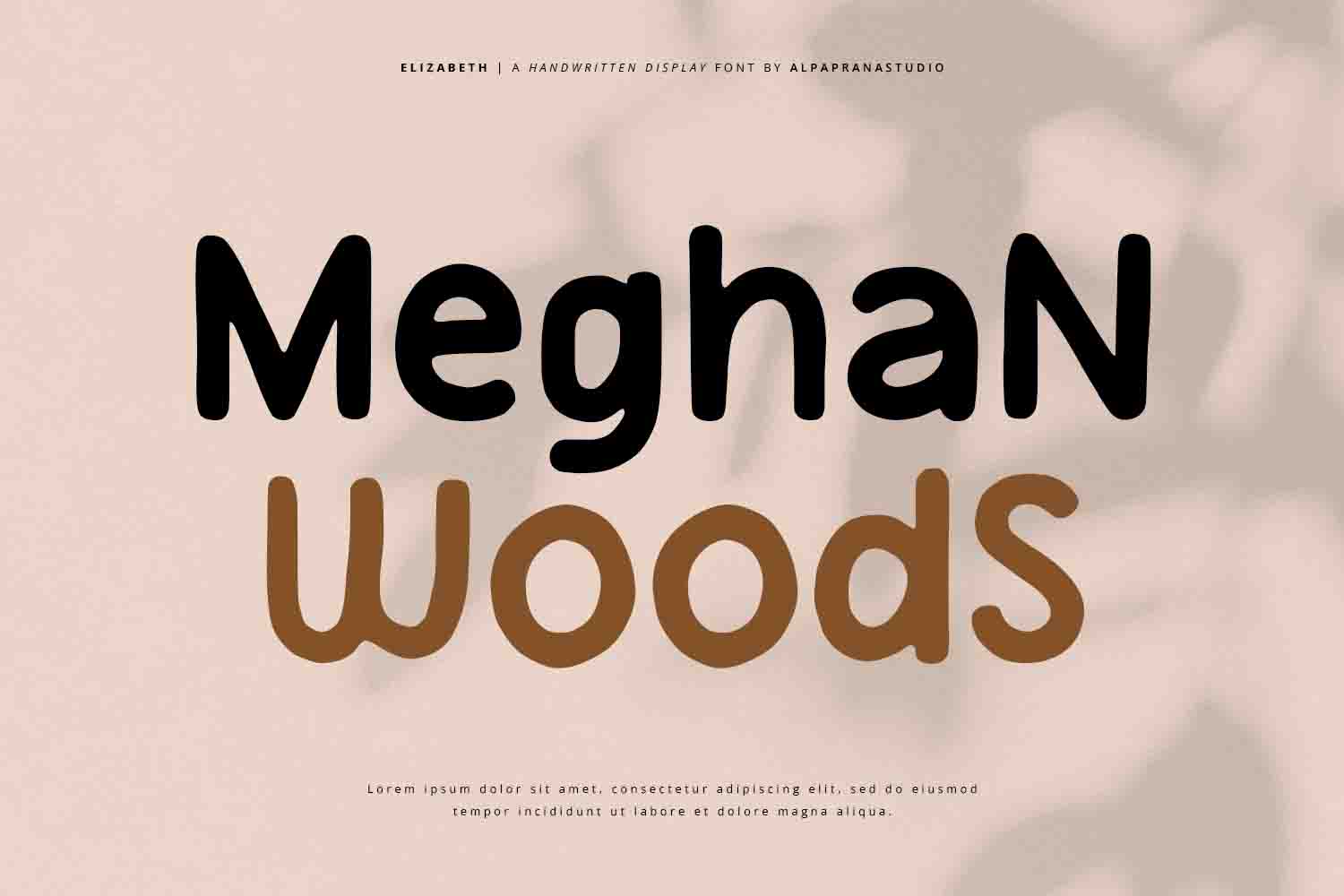 Elizabeth - Handwritten Font - Alpaprana Studio