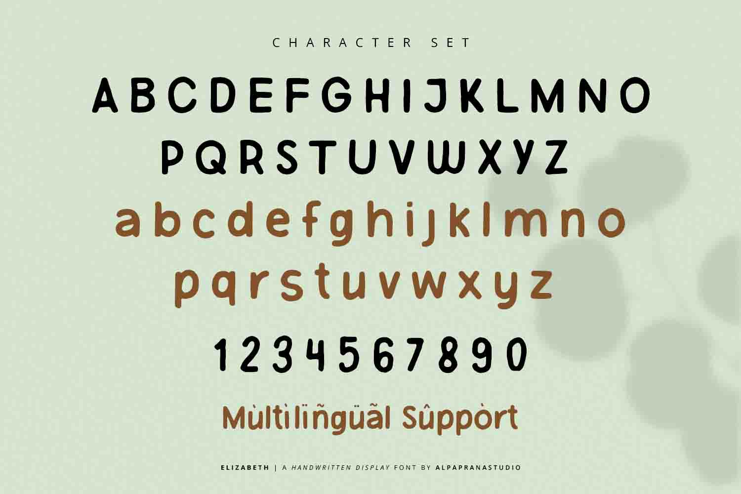 Elizabeth - Handwritten Font - Alpaprana Studio