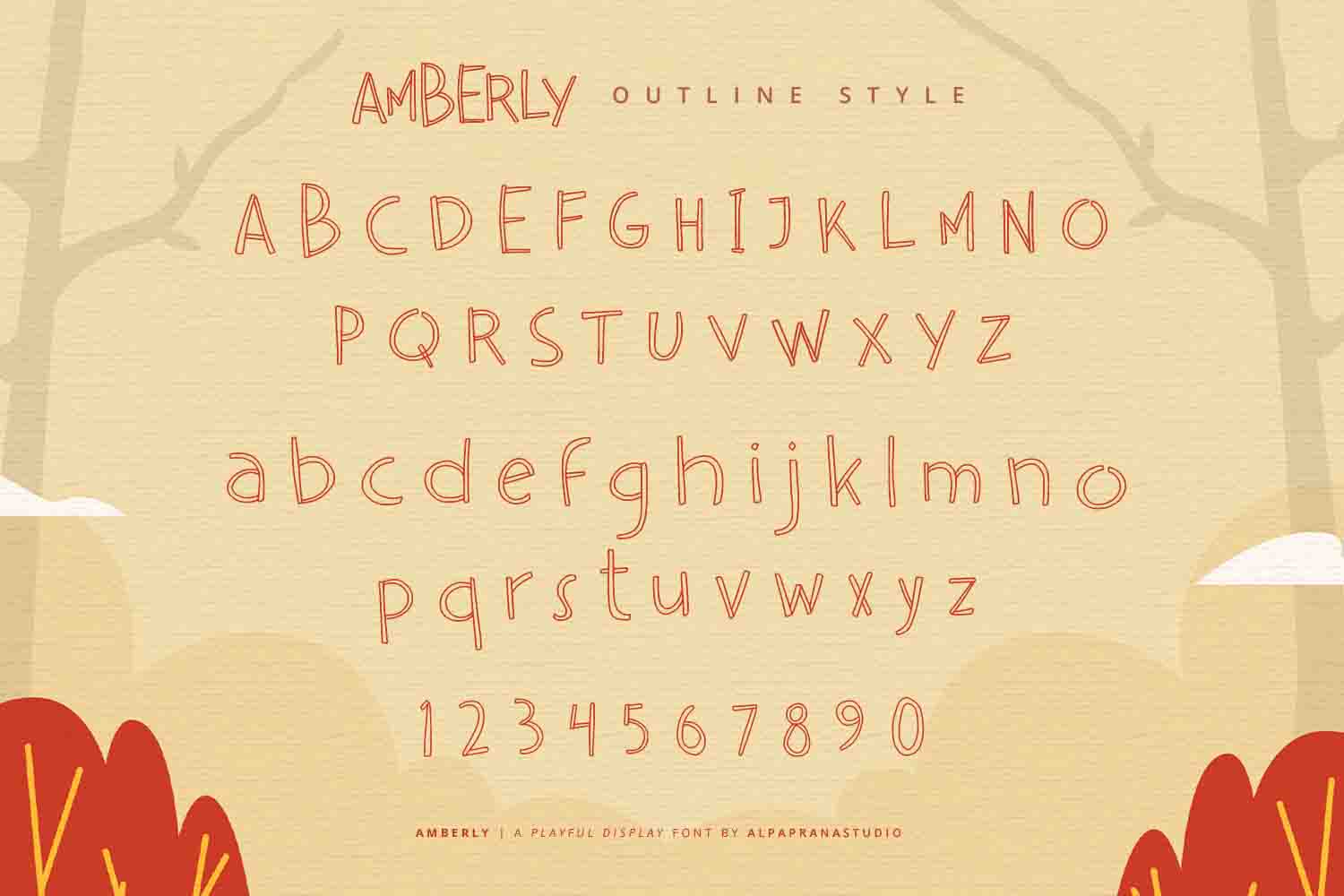 Amberly - Display Font - Alpaprana Studio