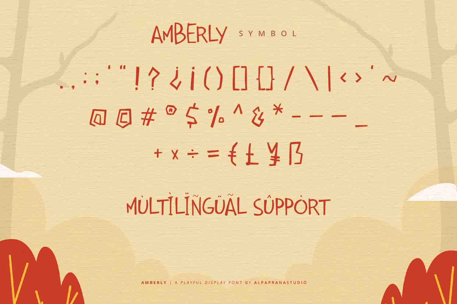 Amberly - Display Font - Alpaprana Studio