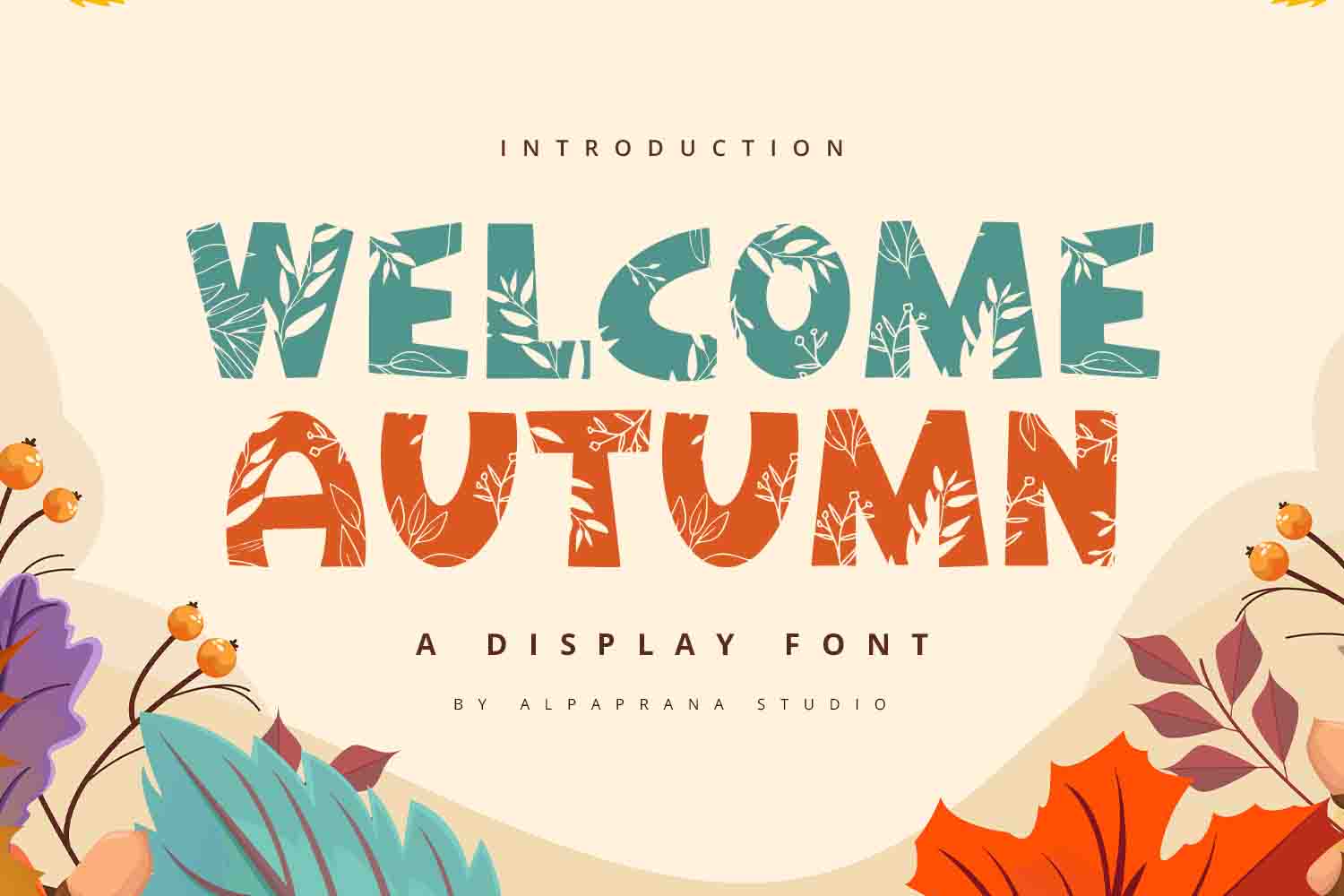 Welcome Autumn - Display Font - Alpaprana Studio