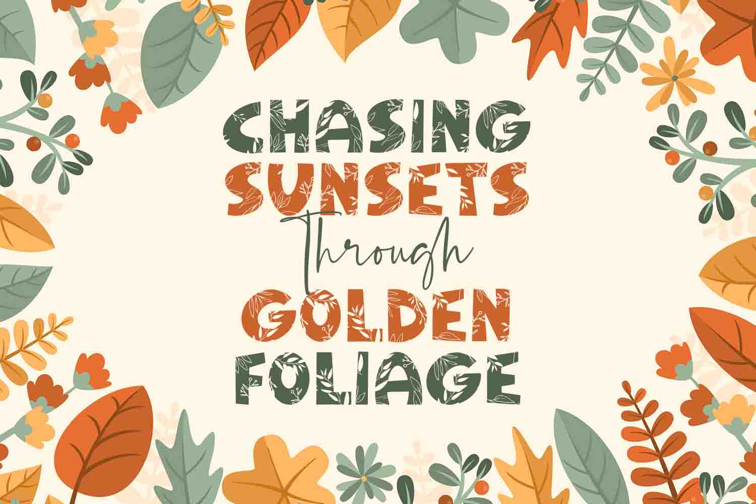 Welcome Autumn - Display Font - Alpaprana Studio