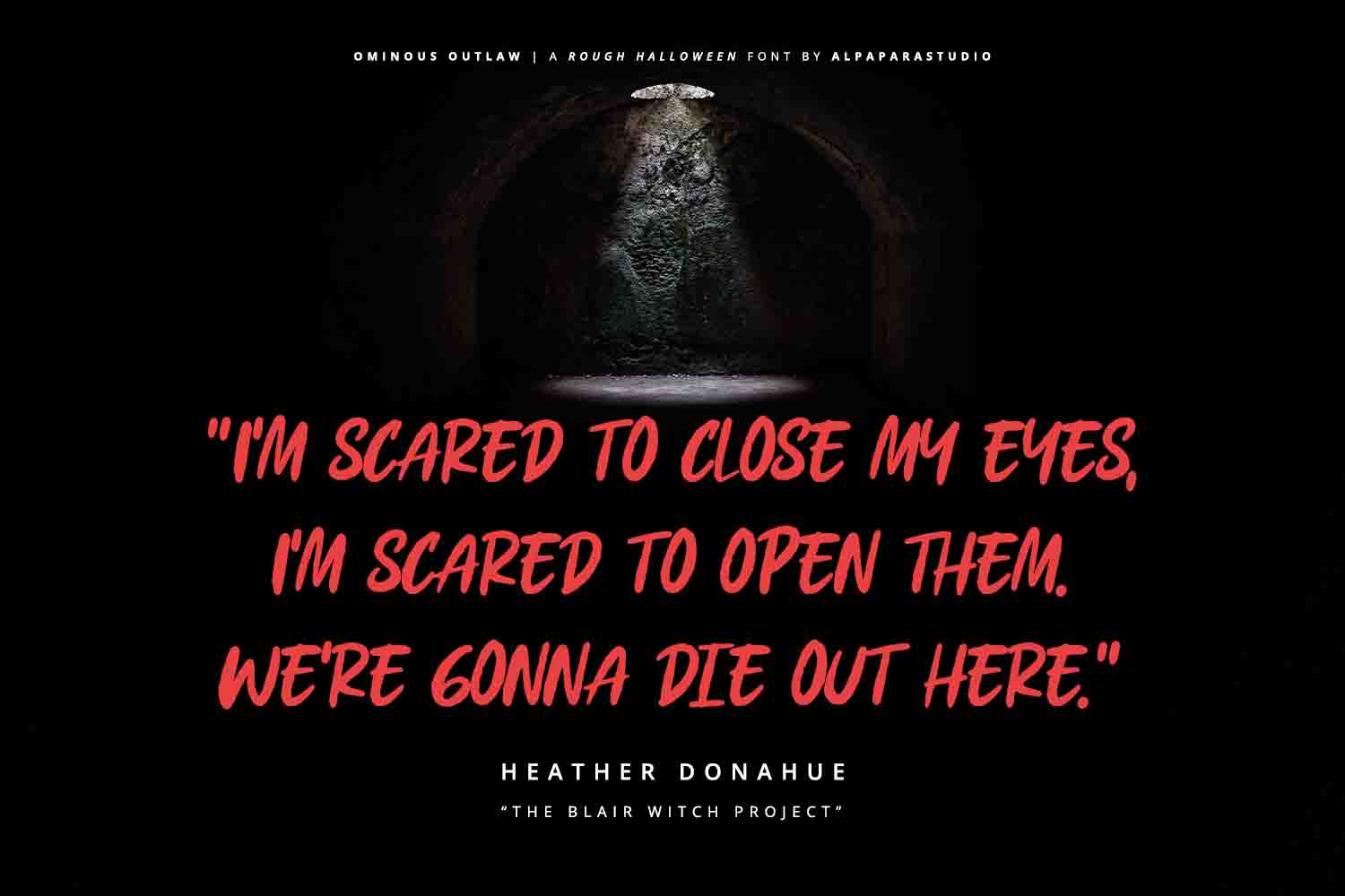 Ominous Outlaw - Rough Display Font - Alpaprana Studio