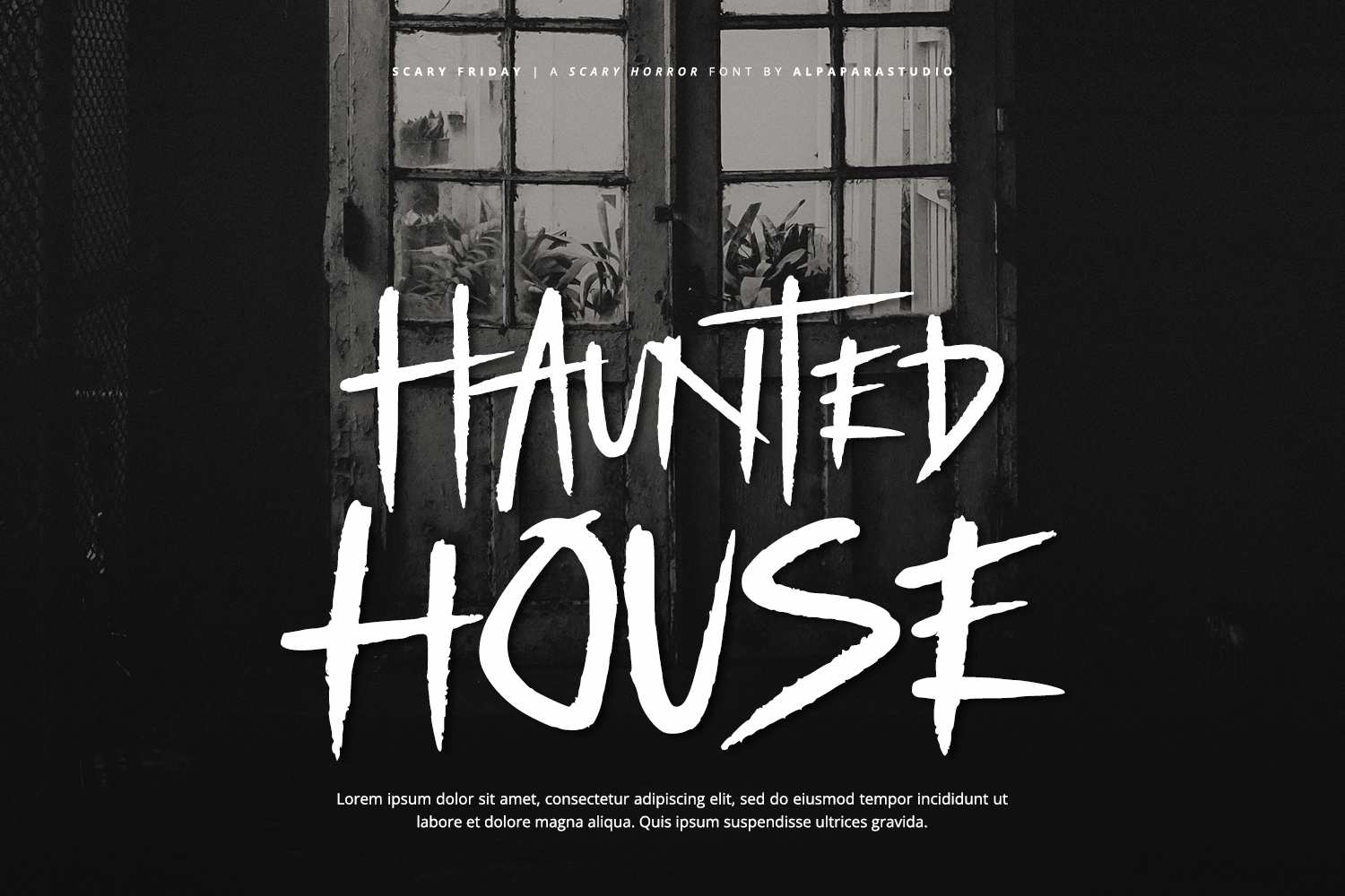 Scary Friday - Horror Display Font - Alpaprana Studio