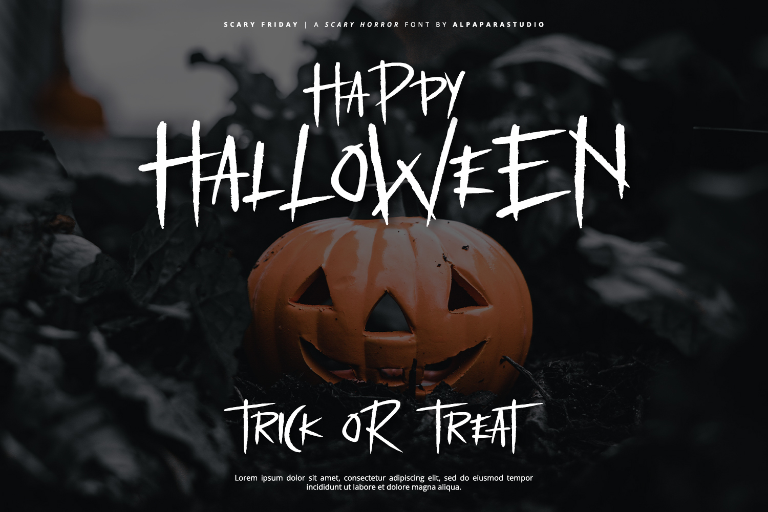 Scary Friday - Horror Display Font - Alpaprana Studio