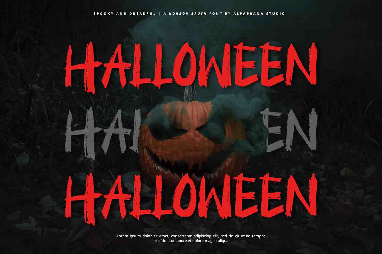 Spooky And Dreadful - Brush Font - Alpaprana Studio