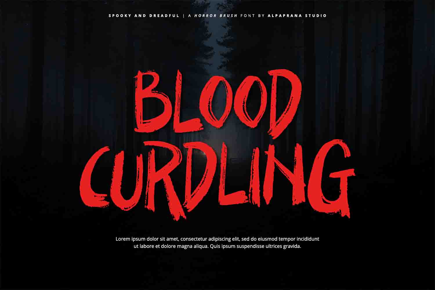 Spooky And Dreadful - Brush Font - Alpaprana Studio