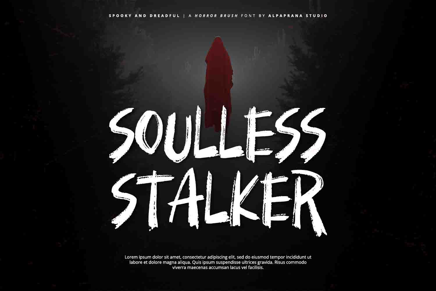 Spooky And Dreadful - Brush Font - Alpaprana Studio