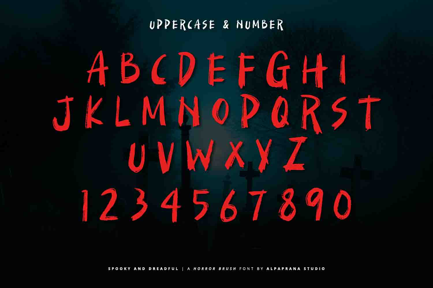 Spooky And Dreadful - Brush Font - Alpaprana Studio