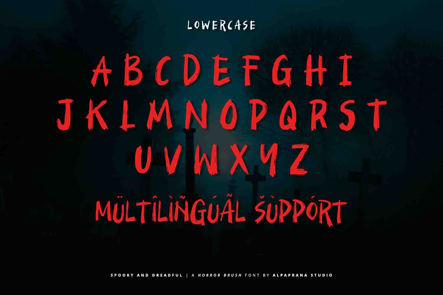 Spooky And Dreadful - Brush Font - Alpaprana Studio