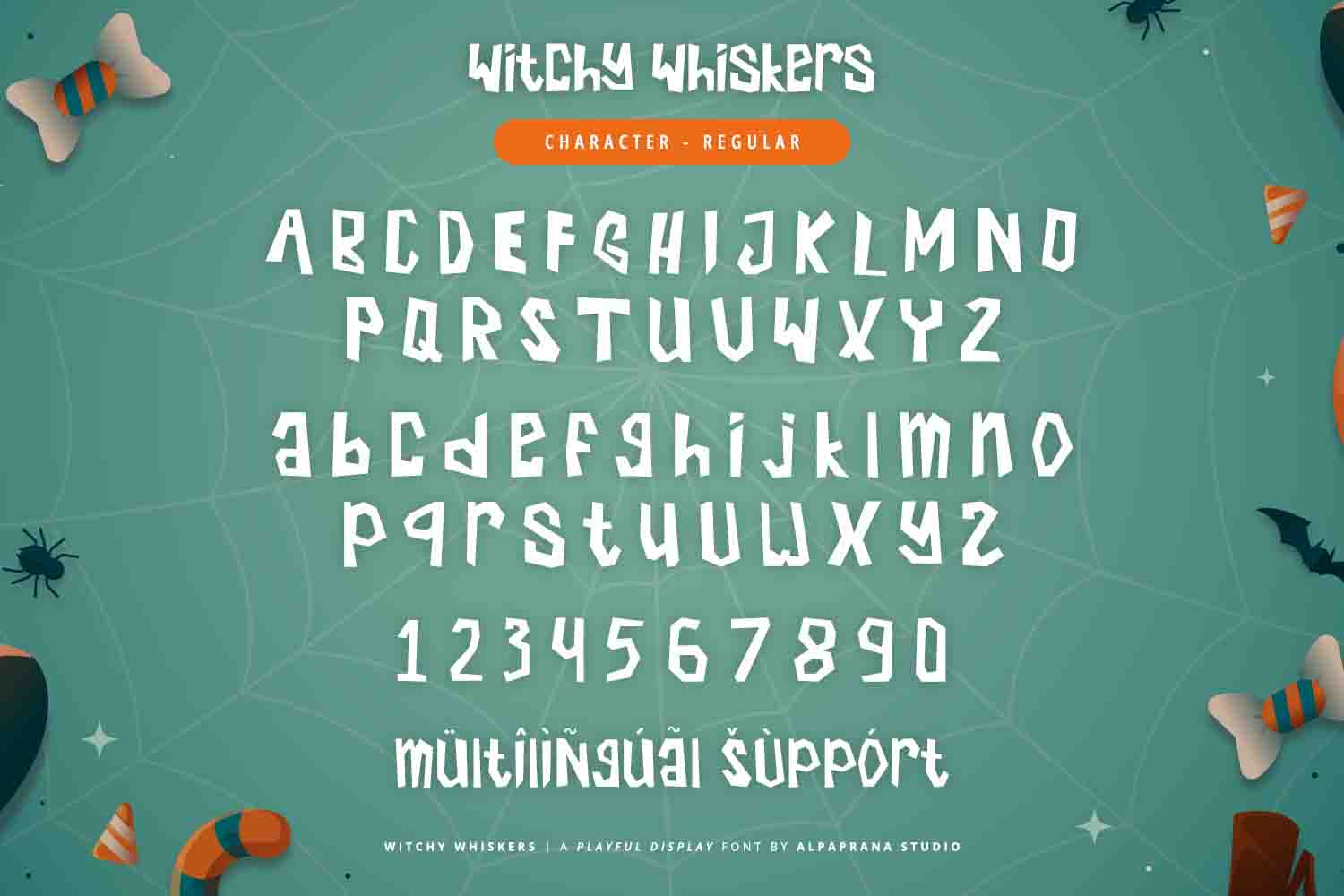 Witchy Whiskers - Playful Font - Alpaprana Studio